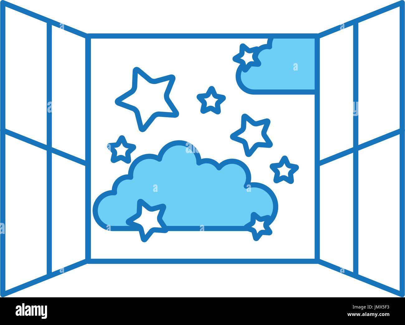 window with clouds sky isolated icon Stock Vector Image & Art - Alamy
