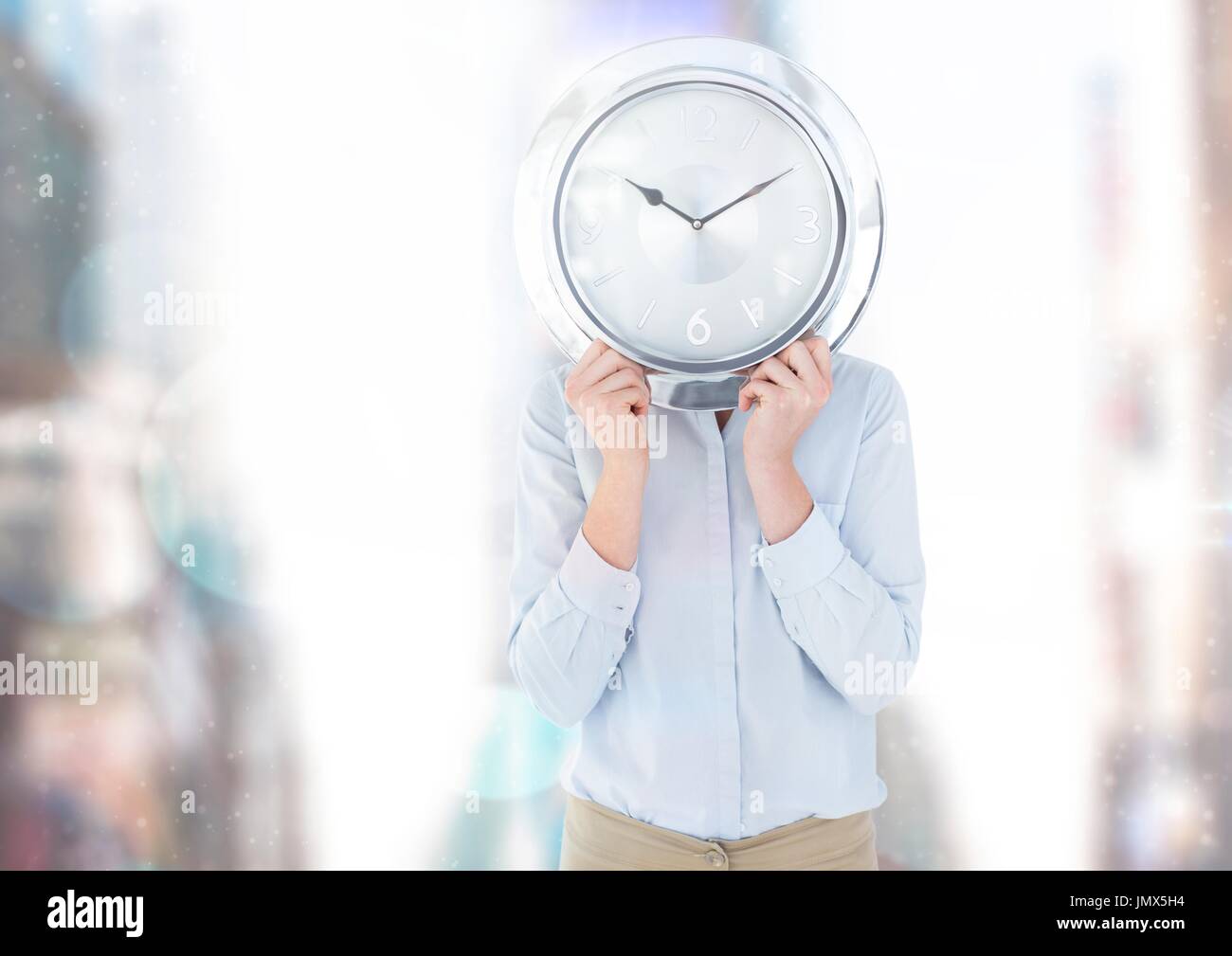 Digital clock face blurred hi-res stock photography and images - Alamy