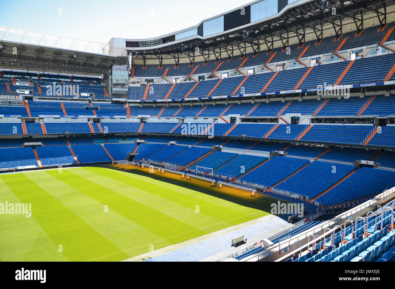 Santiago Bernabeu Stadium of Real Madrid, Spain Stock Photo - Alamy