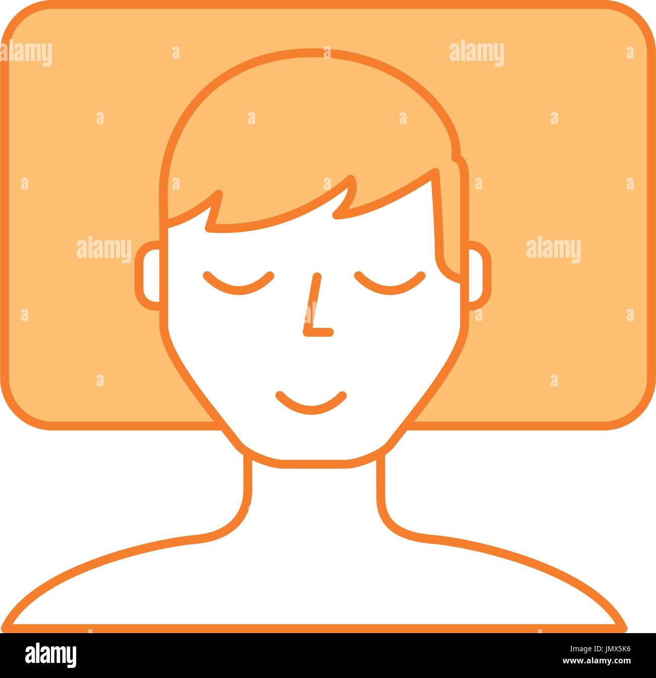 Sleeping man avatar icon Stock Vector Image & Art - Alamy