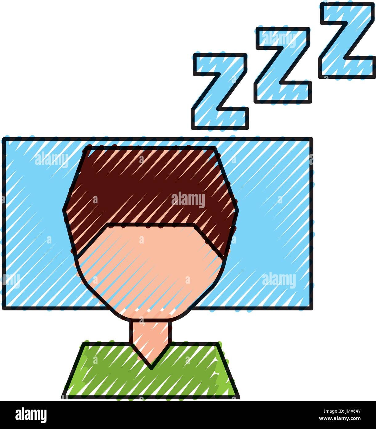 Sleeping man avatar icon Stock Vector Image & Art - Alamy