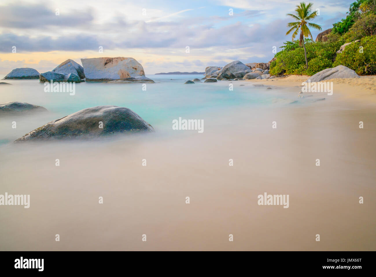 Spring Bay with boulder by The Baths, The Baths, Spring Bay, Virgin ...