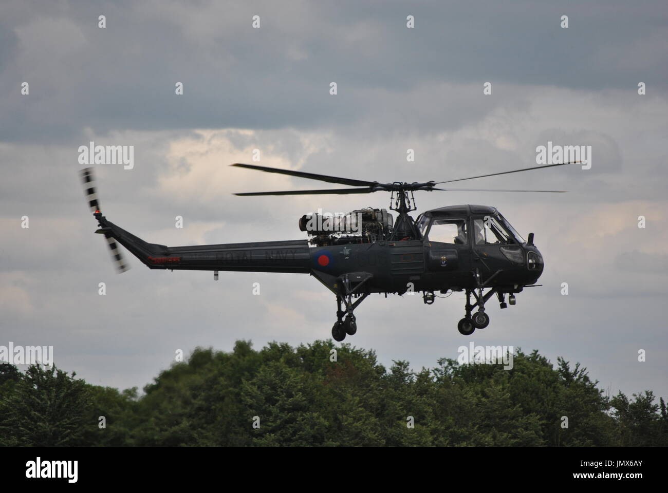 westland wasp navy helicopter at shuttleworth fly navy airshow Stock ...