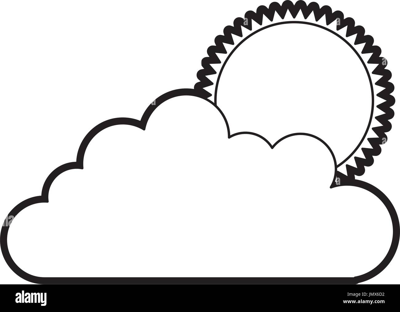 cloud sky with sun Stock Vector Image & Art - Alamy