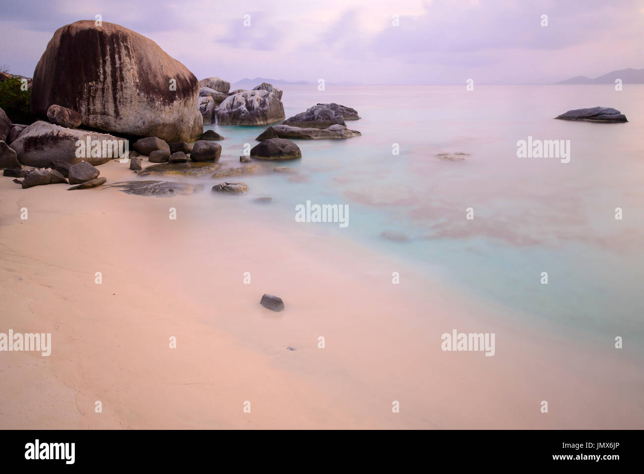 Spring Bay with boulder by The Baths, The Baths, Spring Bay, Virgin ...