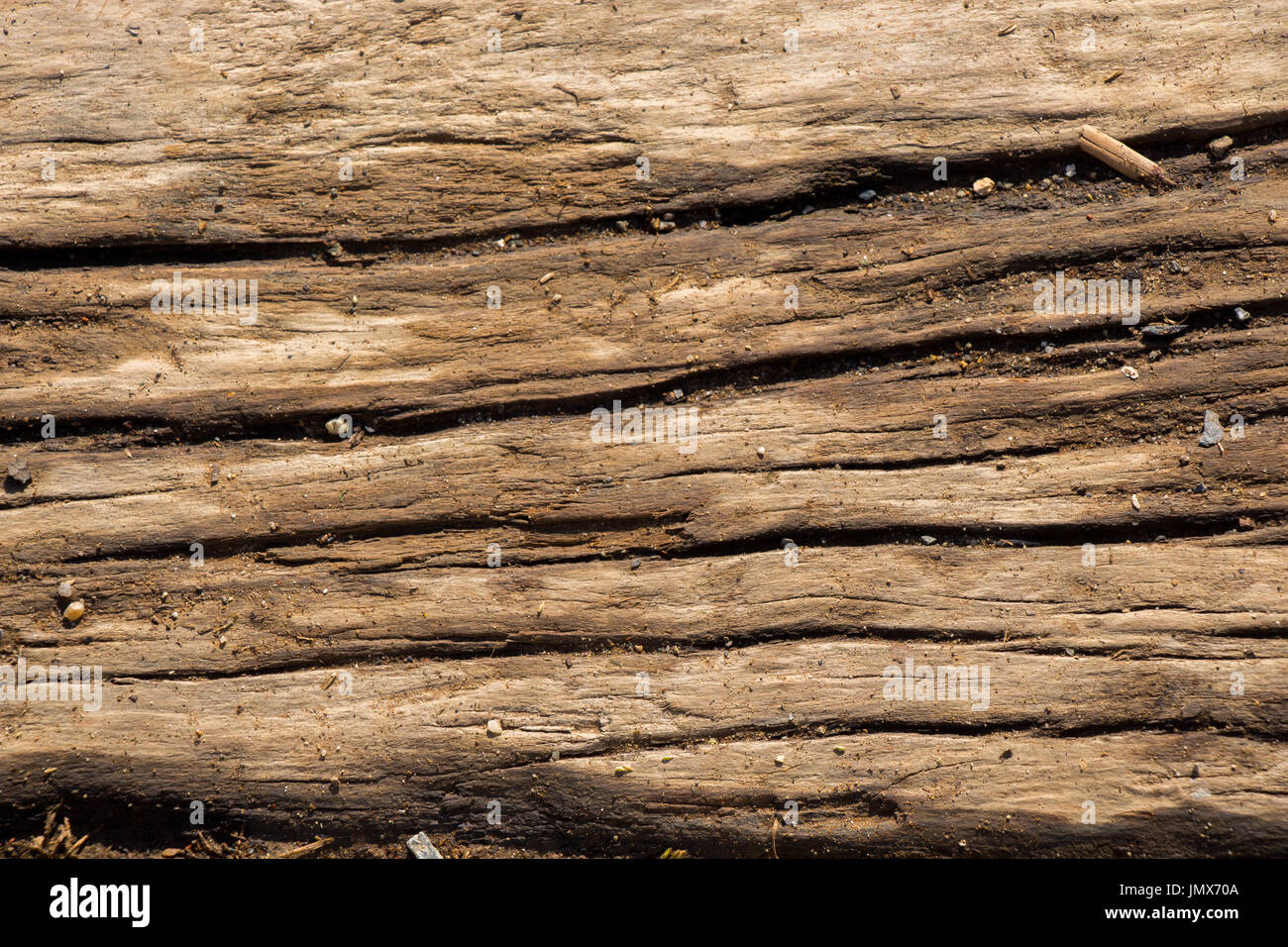 Texture details of an old wooden plunks as background Stock Photo - Alamy