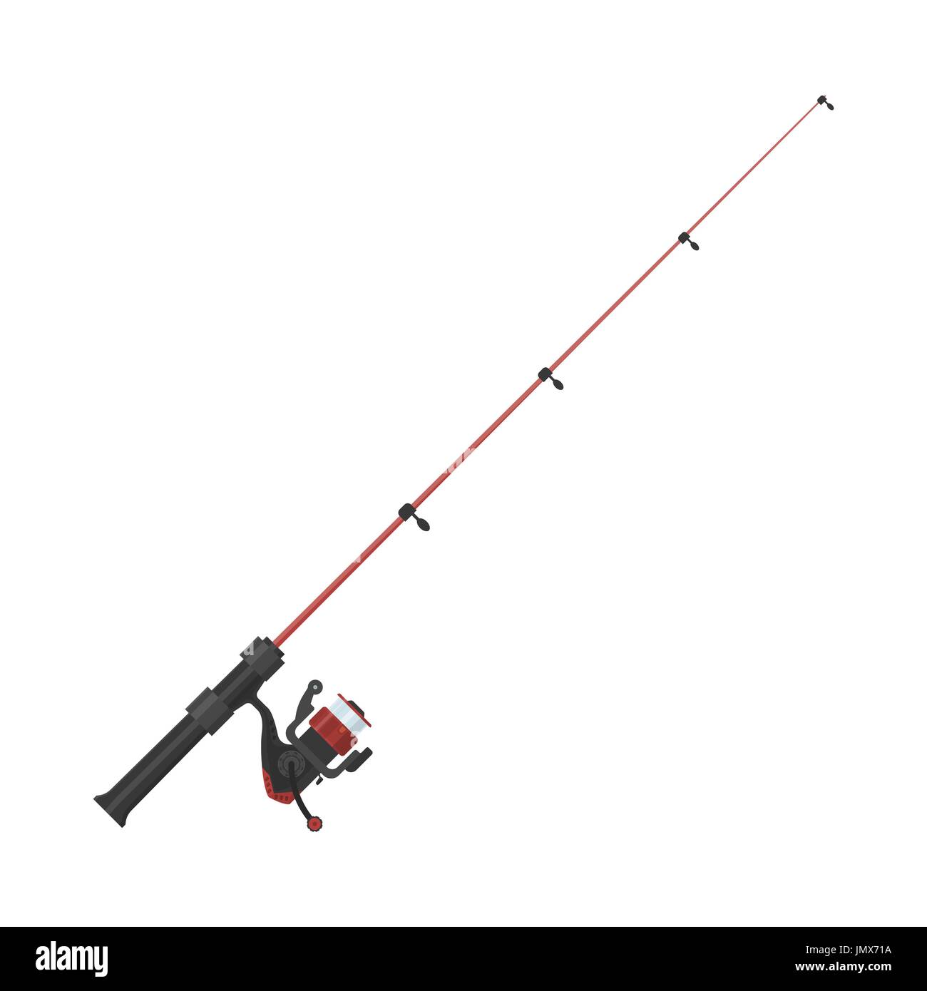 Vector illustration of fishing rod Stock Vector Image & Art - Alamy