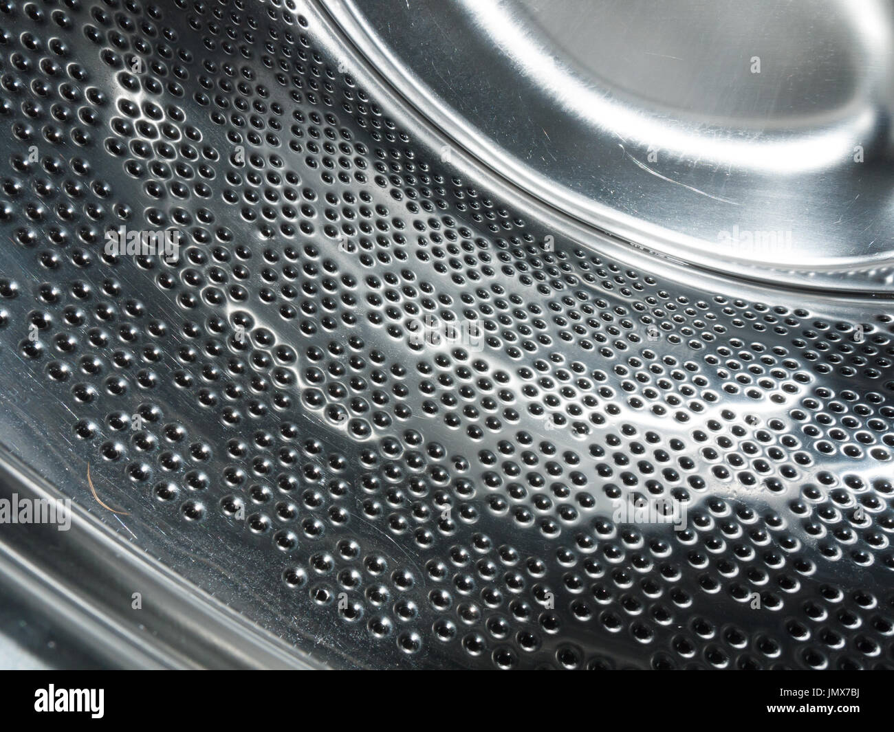 close up of metal inside a washing machine; England; UK Stock Photo - Alamy