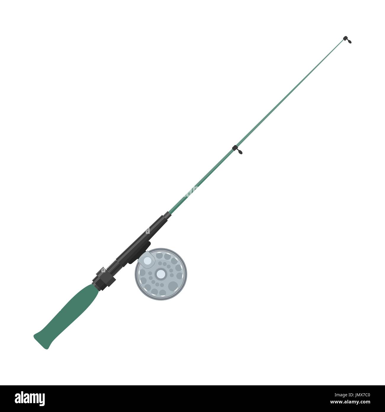 Vector illustration of fishing rod Stock Vector Image & Art - Alamy