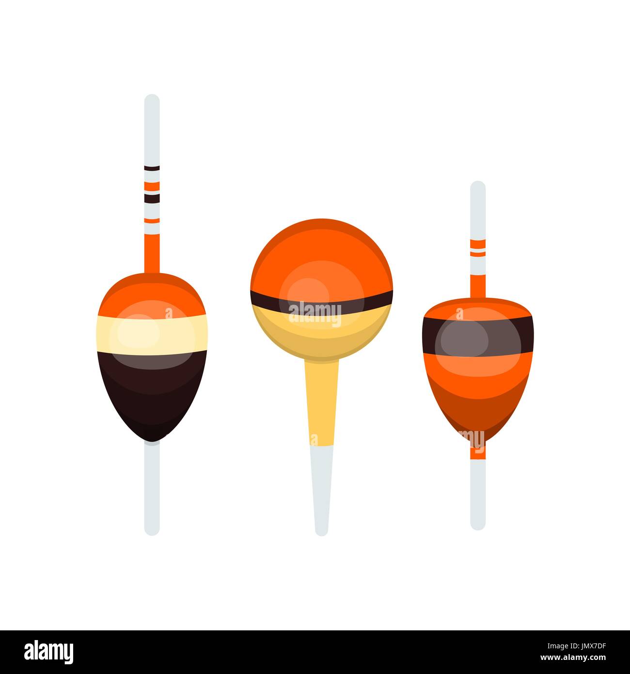 Vector illustrations set of fishing floats Stock Vector Image & Art - Alamy