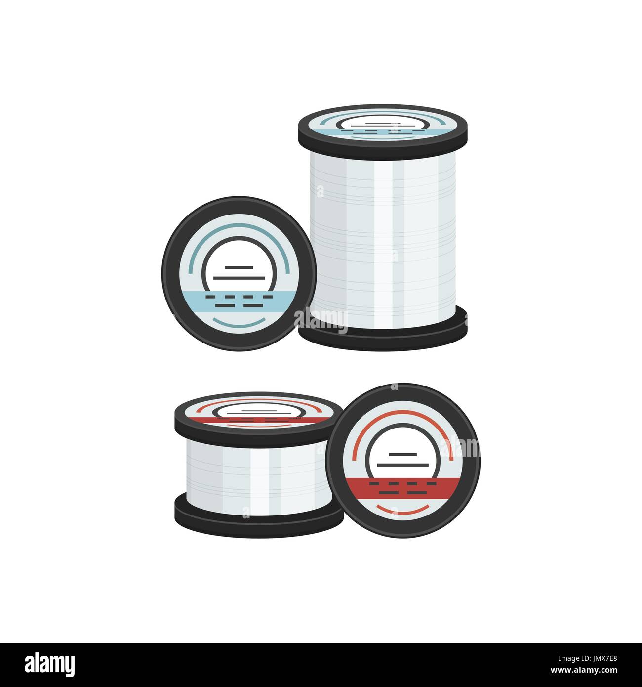 Vector illustrations set of fishing lines Stock Vector Image & Art - Alamy