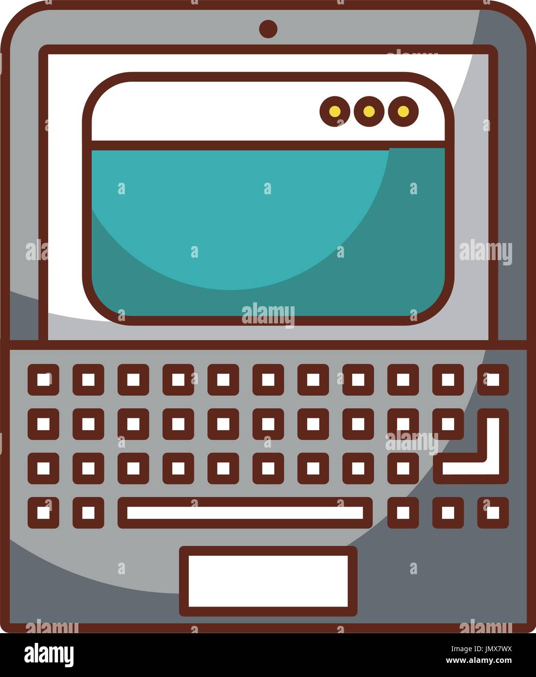 laptop computer with template Stock Vector Image & Art - Alamy