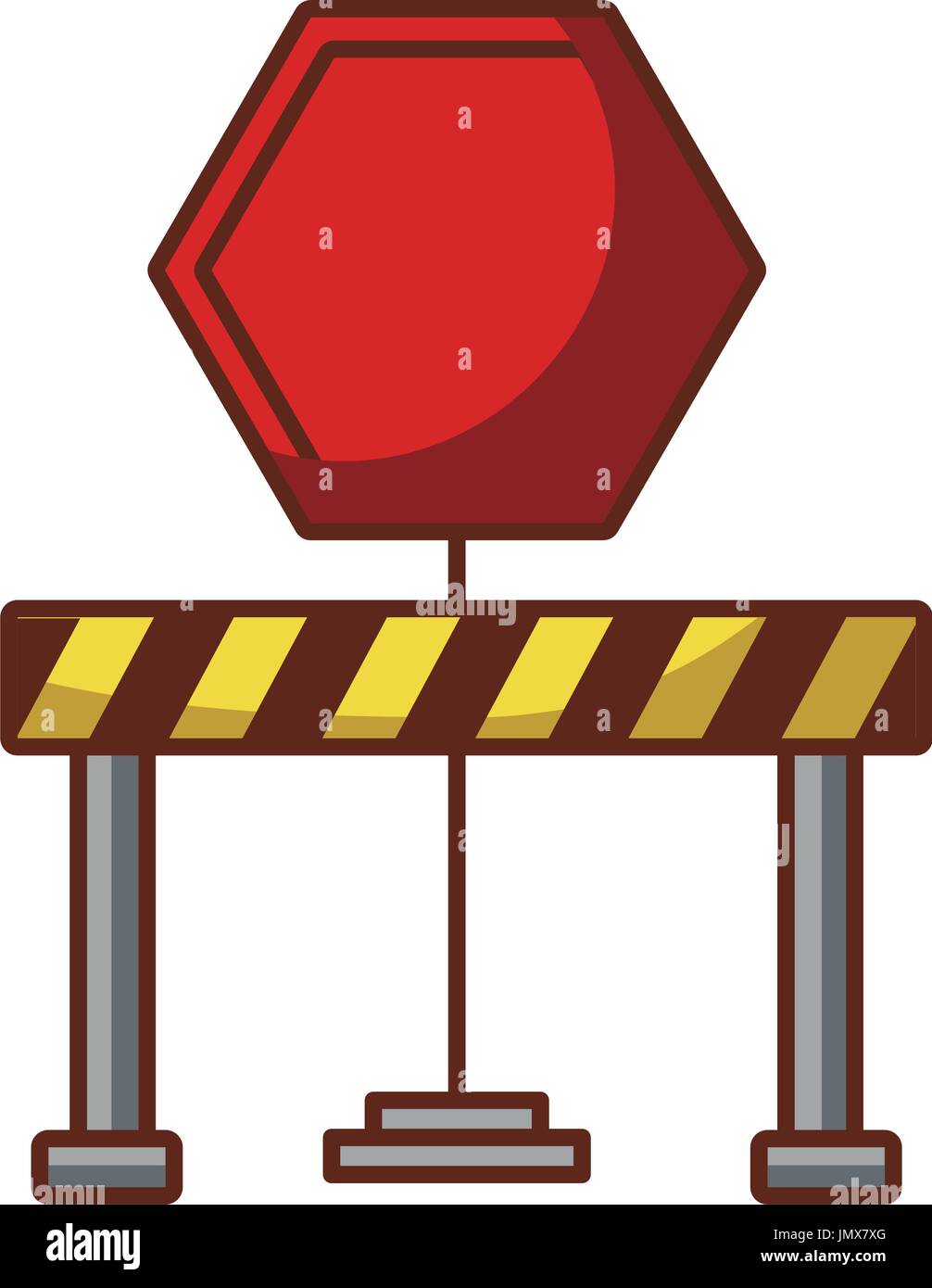 traffic signal with fence Stock Vector Image & Art - Alamy