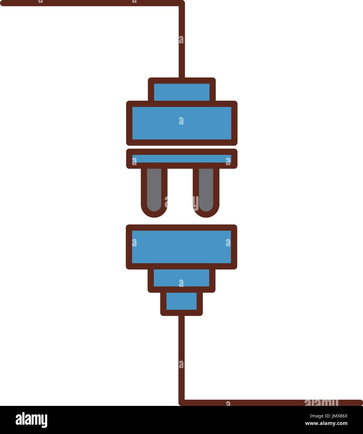 wire cable connector icon Stock Vector Image & Art - Alamy