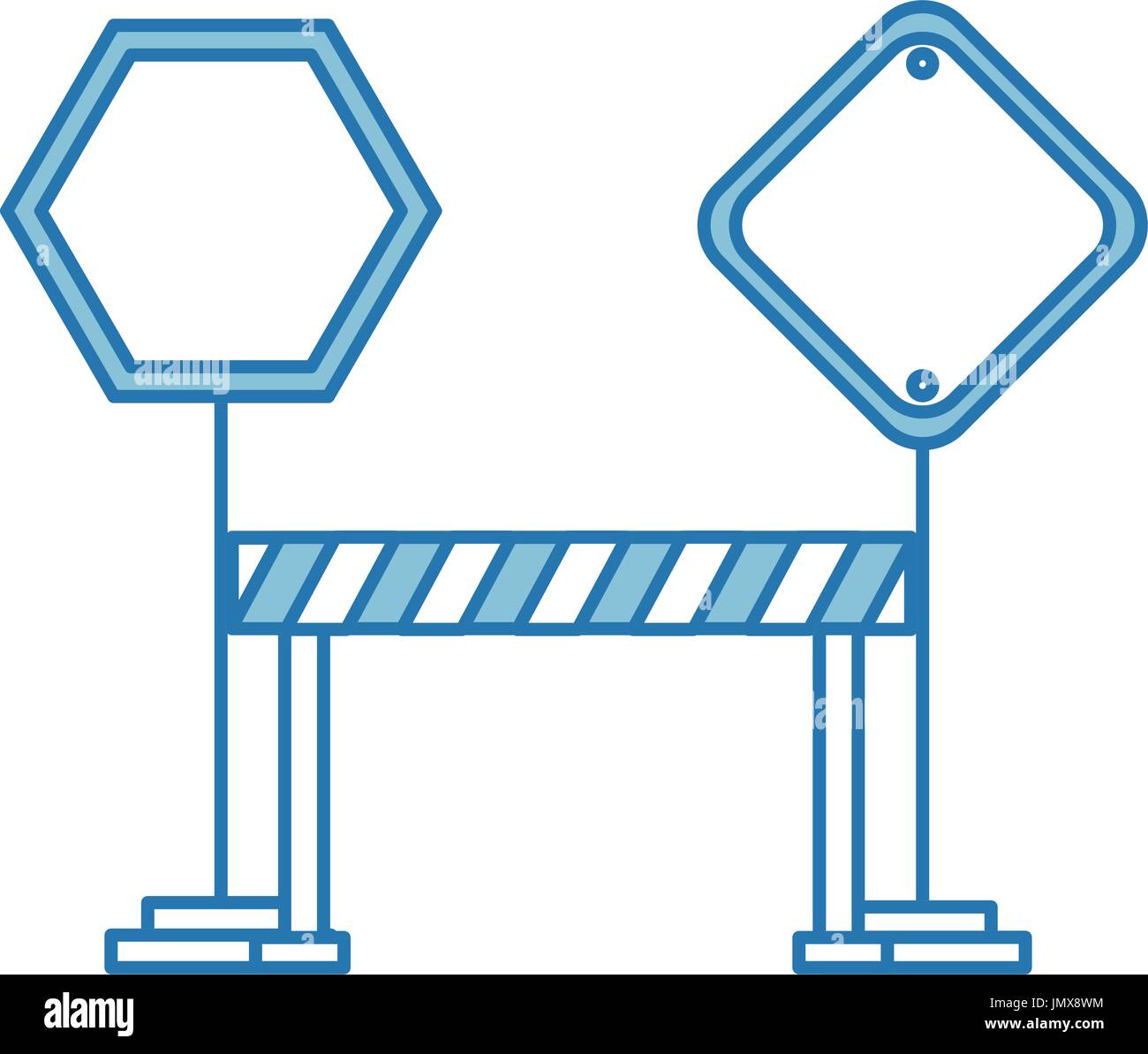 traffic signal with fence Stock Vector Image & Art - Alamy