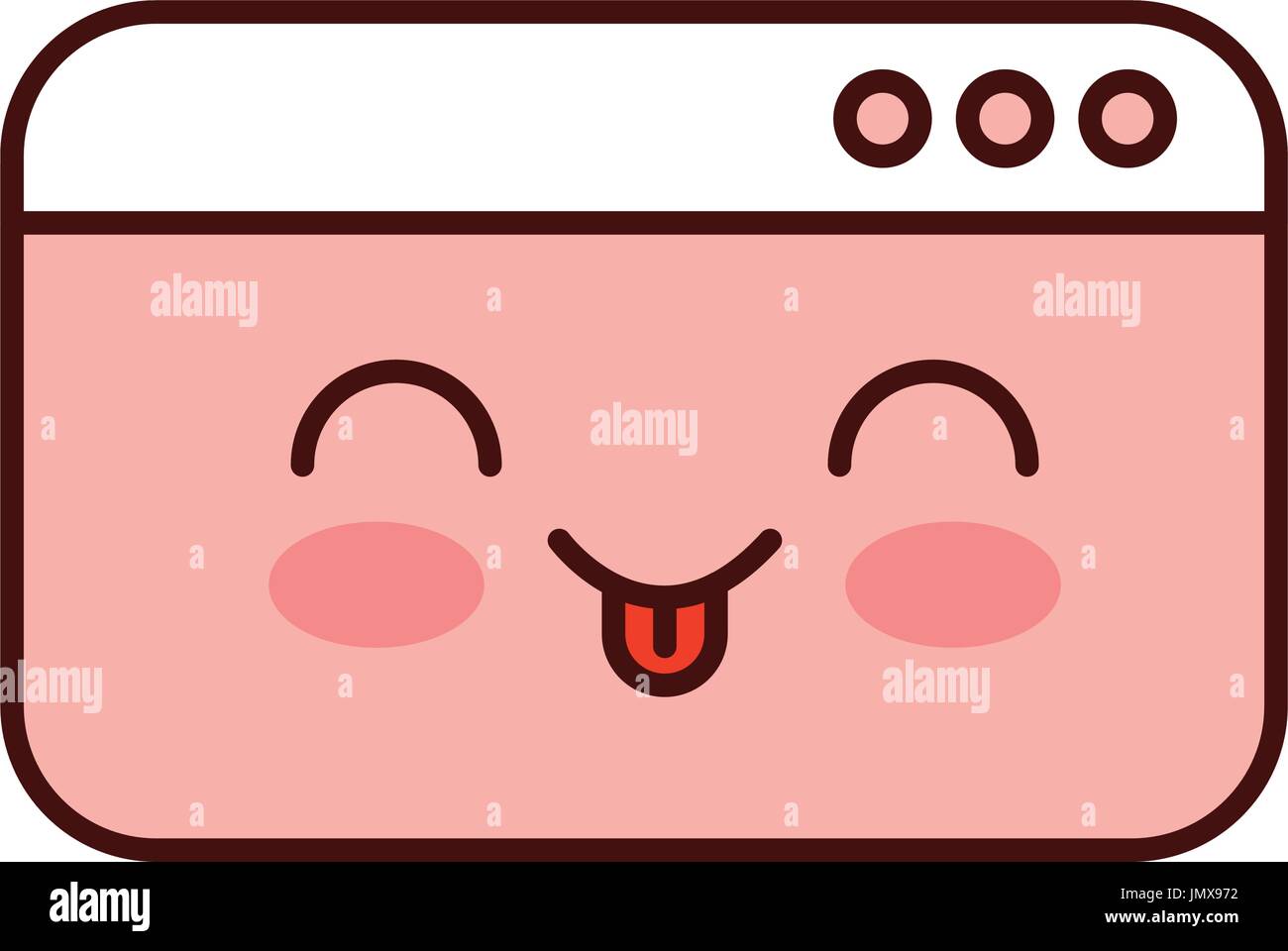 template webpage kawaii character Stock Vector Image & Art - Alamy