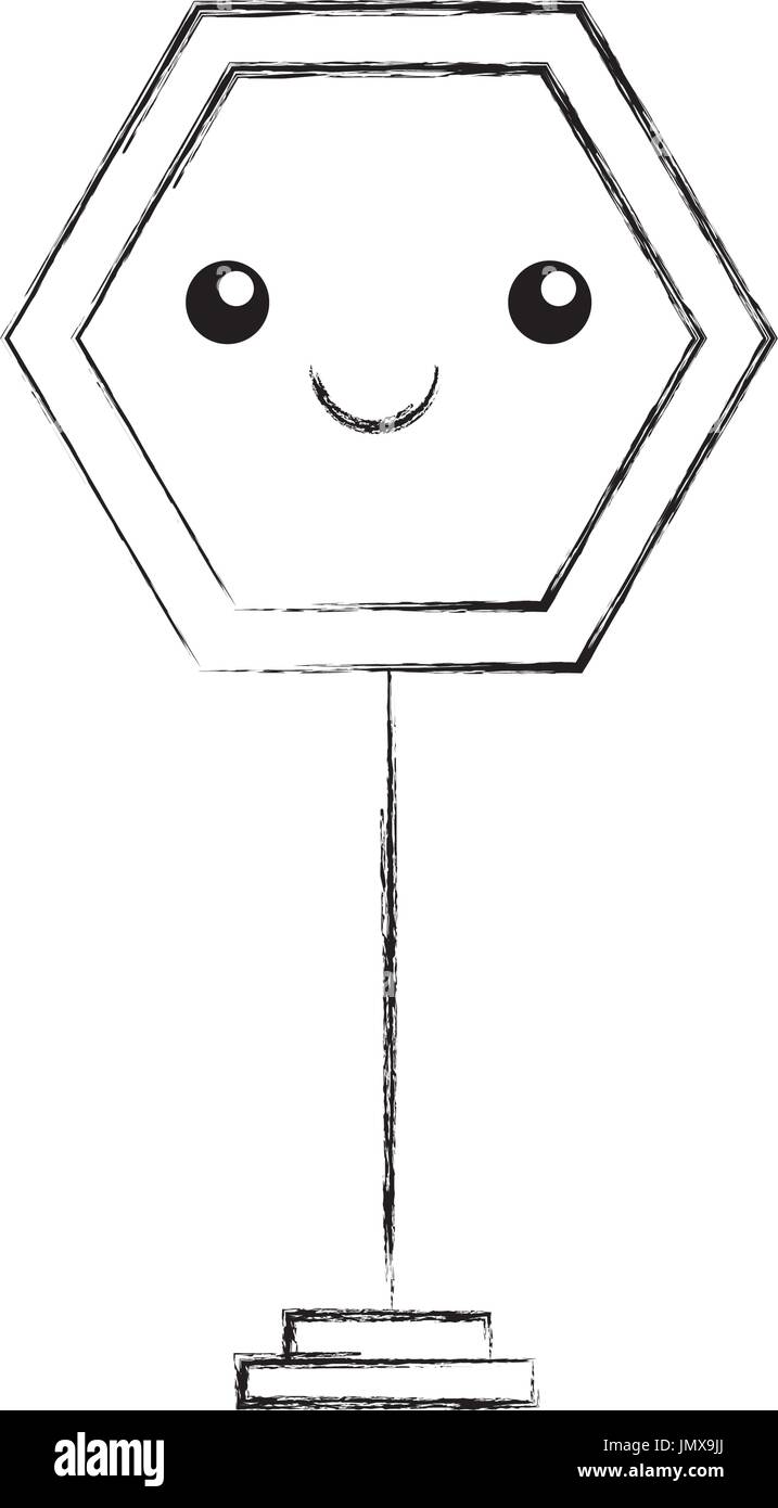 traffic signal kawaii character Stock Vector Image & Art - Alamy