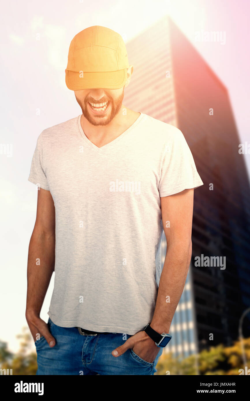 Wearing baseball cap back to front hi-res stock photography and images ...