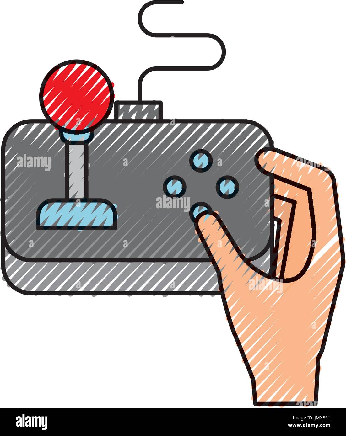 hands with video game control icon Stock Vector Image & Art - Alamy