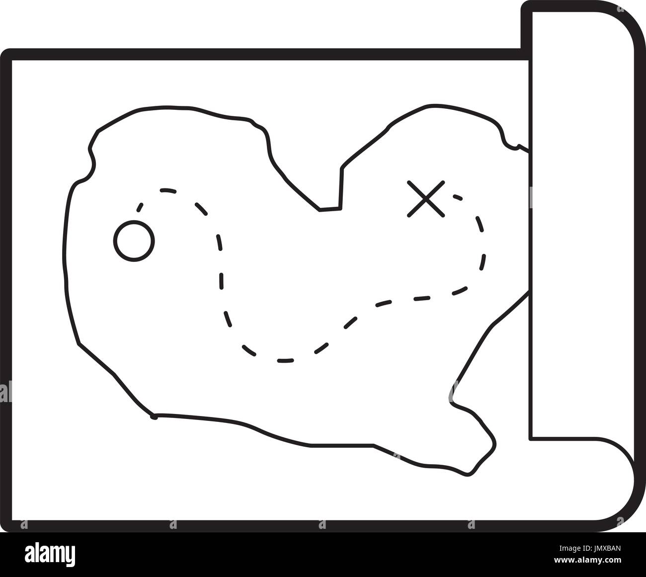 treasure map game icon Stock Vector Image & Art - Alamy