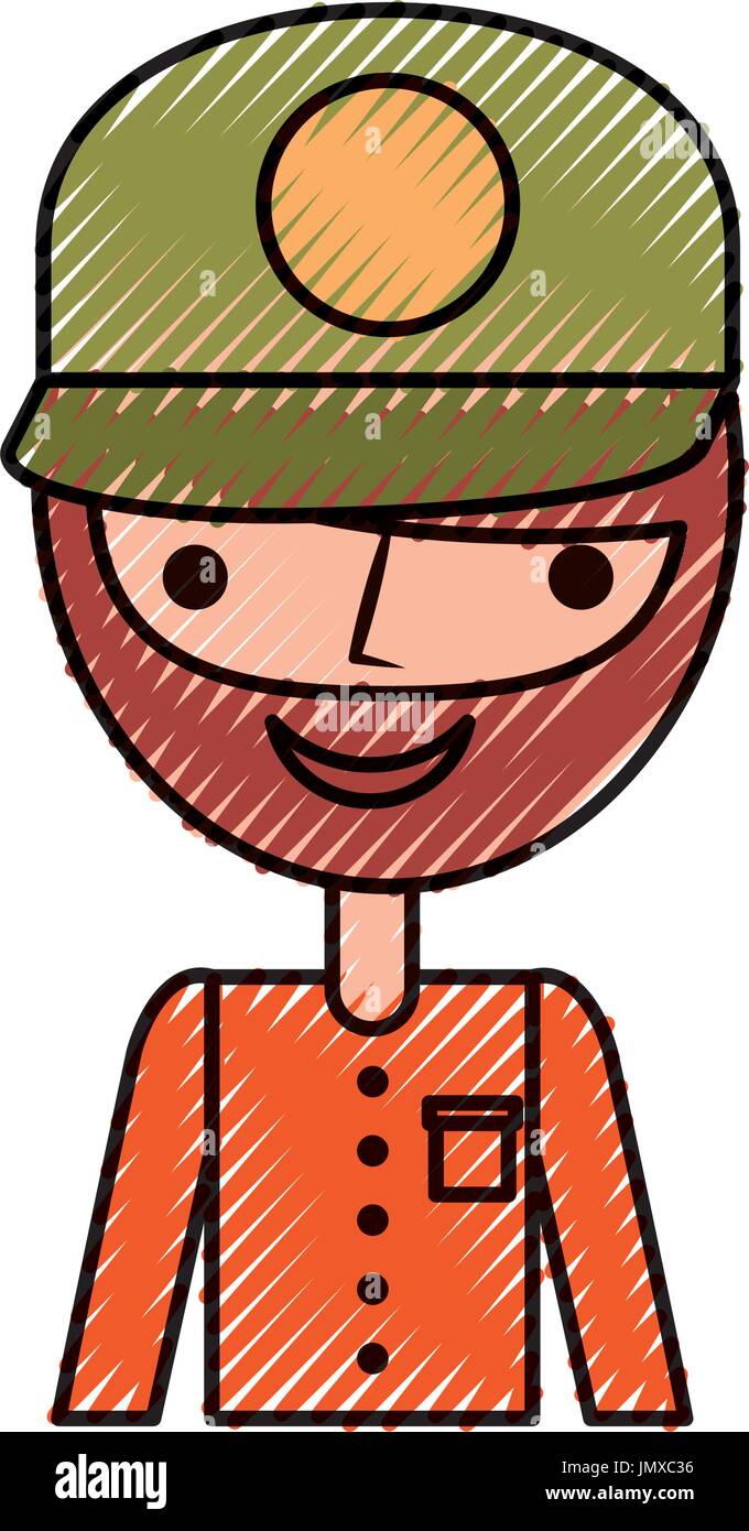 fisherman with hat avatar character Stock Vector Image & Art - Alamy