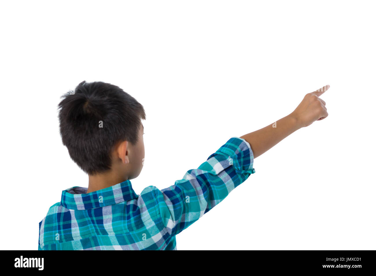 Boy pointing Cut Out Stock Images & Pictures - Alamy