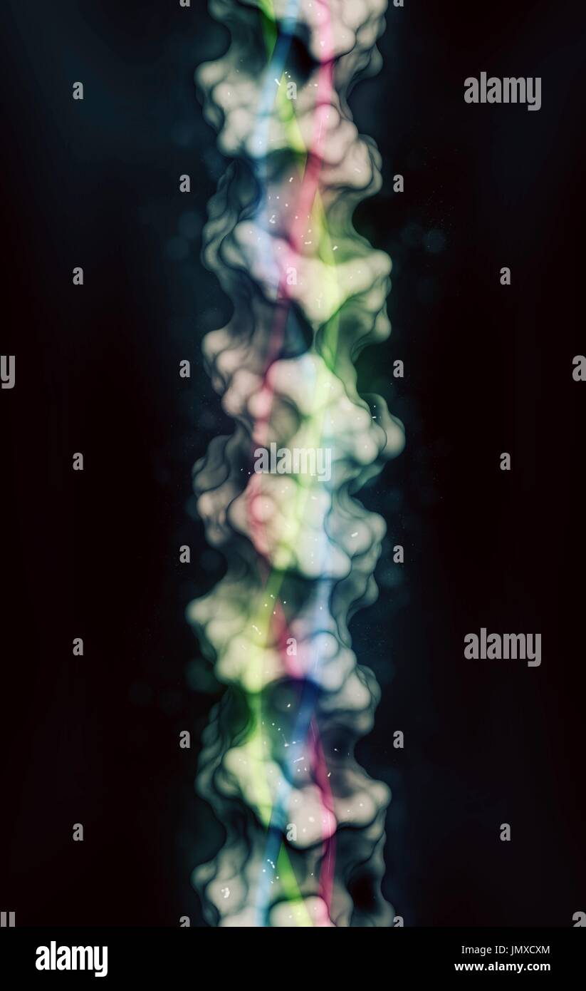 Collagen model protein, chemical structure. Essential component of skin ...