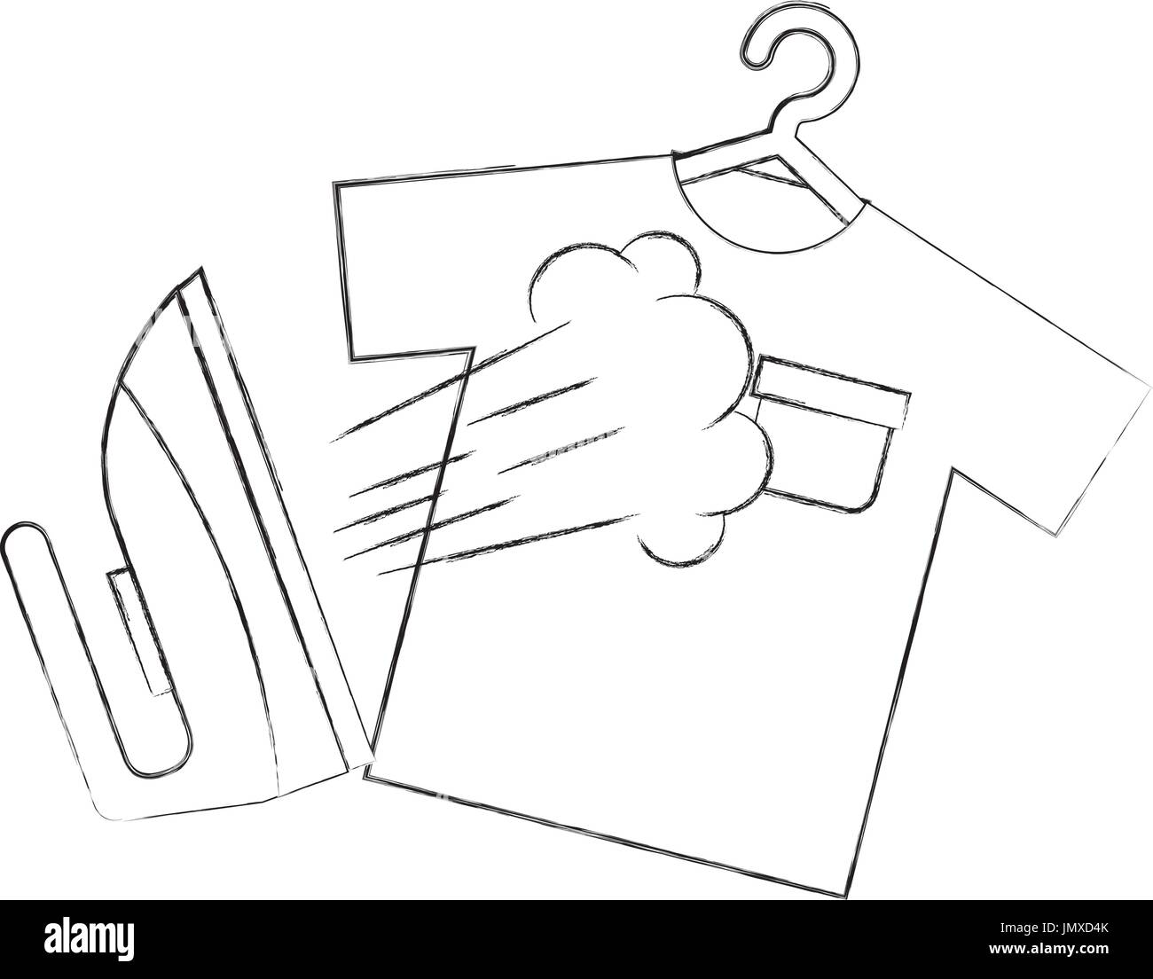 iron clothes with shirt Stock Vector Image & Art - Alamy