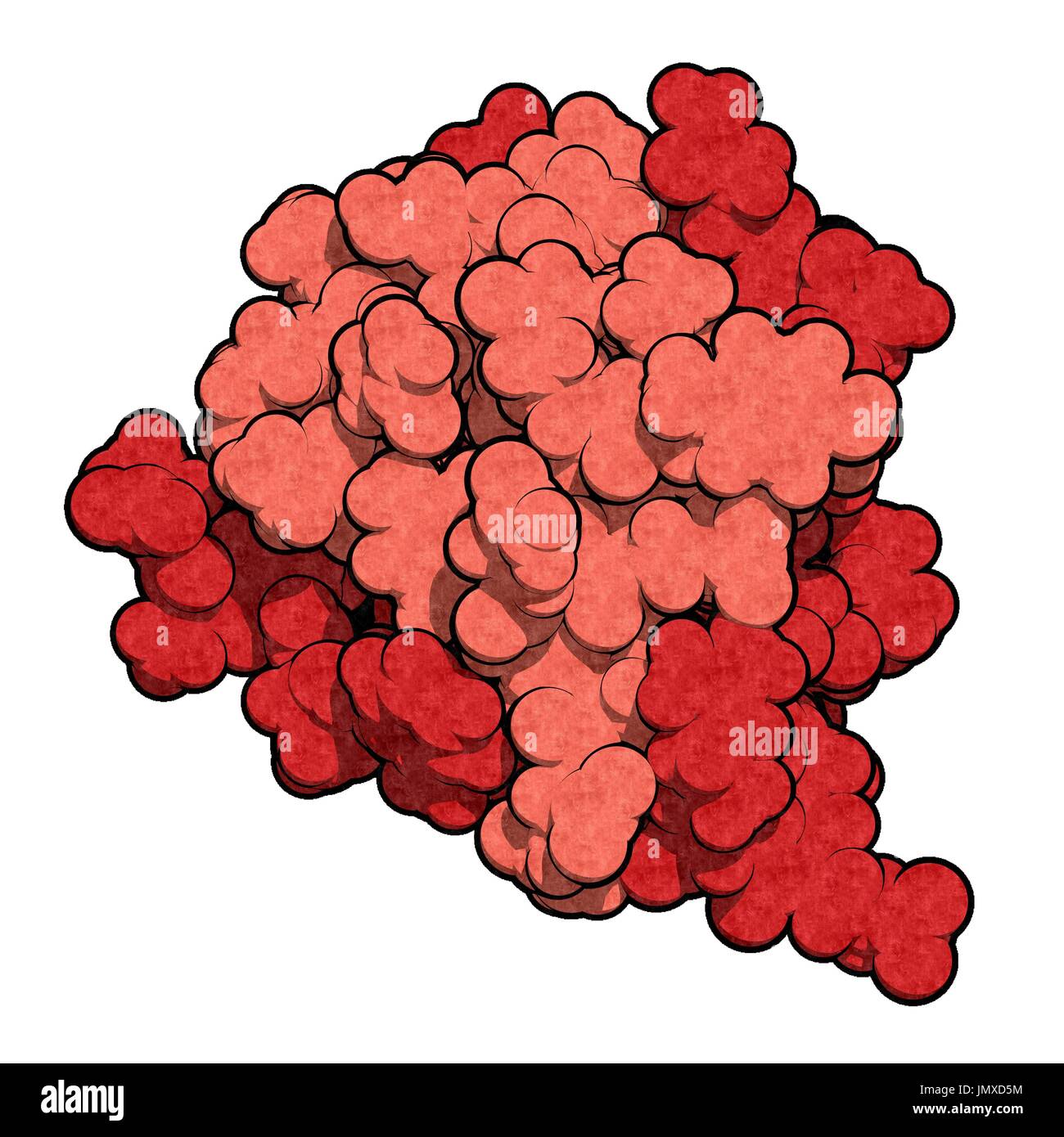 Insulin peptide hormone. Important drug in treatment of diabetes. Space ...