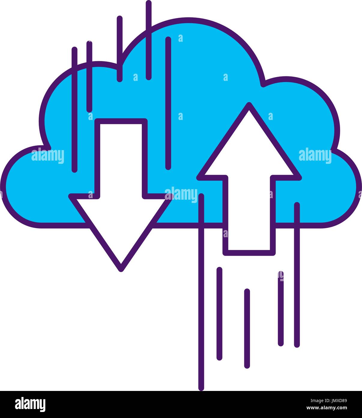 cloud computing with arrows Stock Vector Image & Art - Alamy