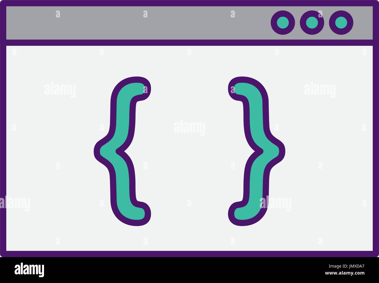 template computer with brackets Stock Vector Image & Art - Alamy