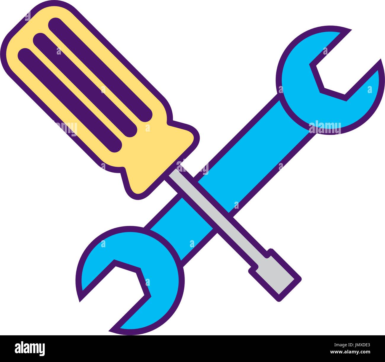 wrench and screwdriver icon Stock Vector Image & Art - Alamy