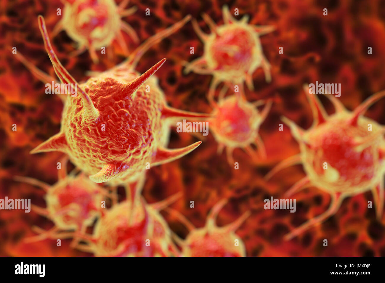 Computer illustration of abstract pathogenic microorganisms Stock Photo ...