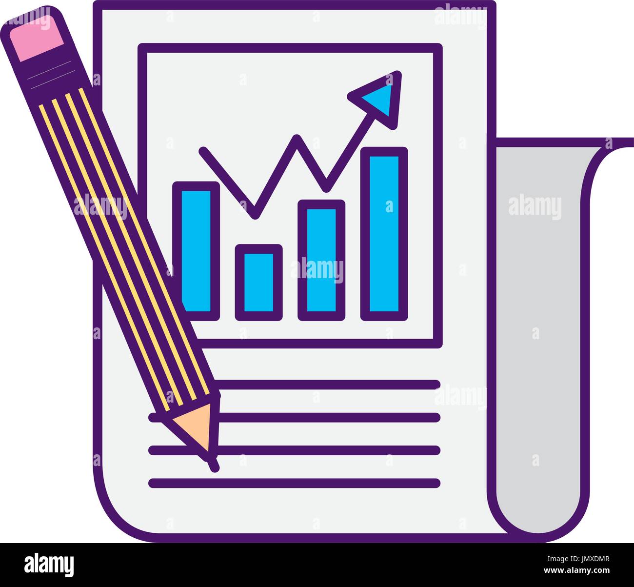 Statistical report isolated icon Stock Vector Image & Art - Alamy