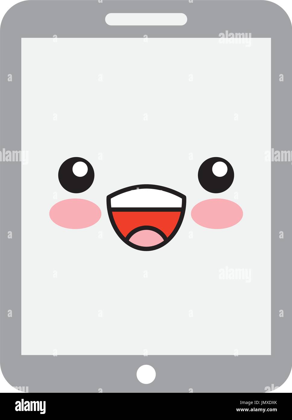 smartphone device kawaii character Stock Vector Image & Art - Alamy