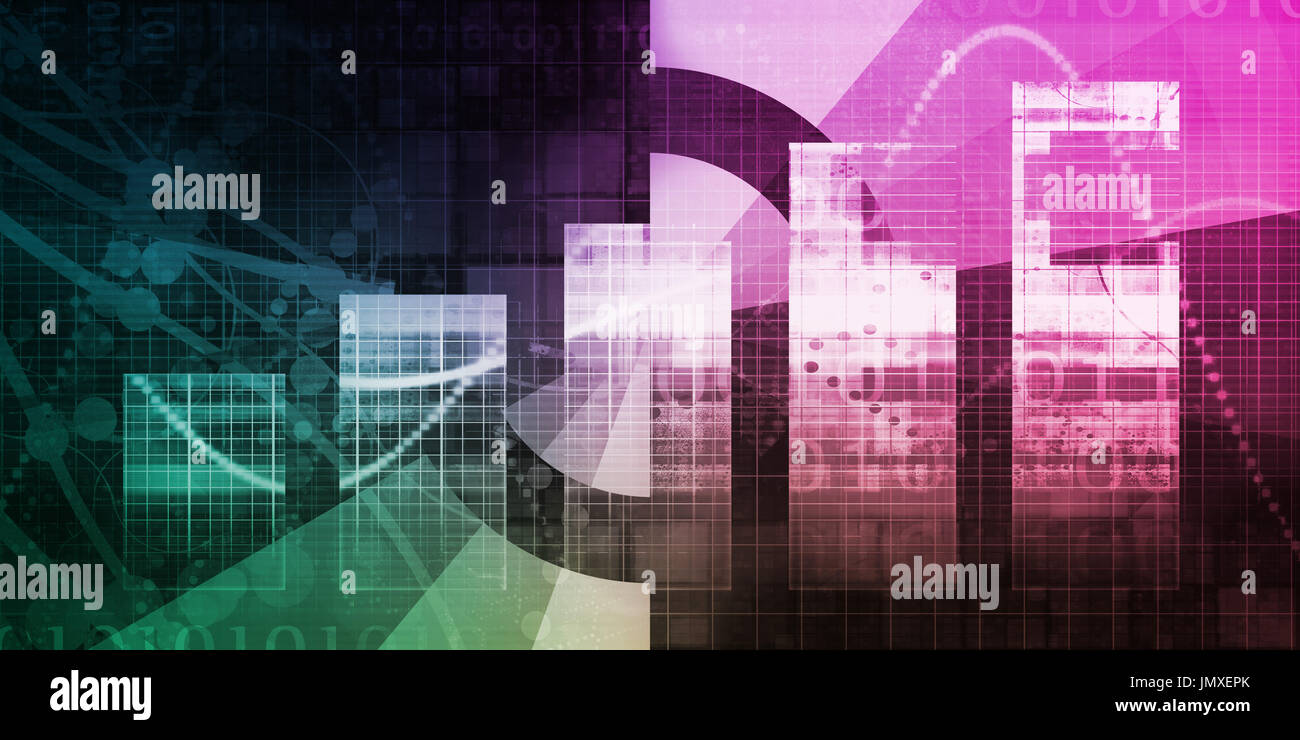 Digital Marketing Abstract Background with Business Chart Stock Photo ...