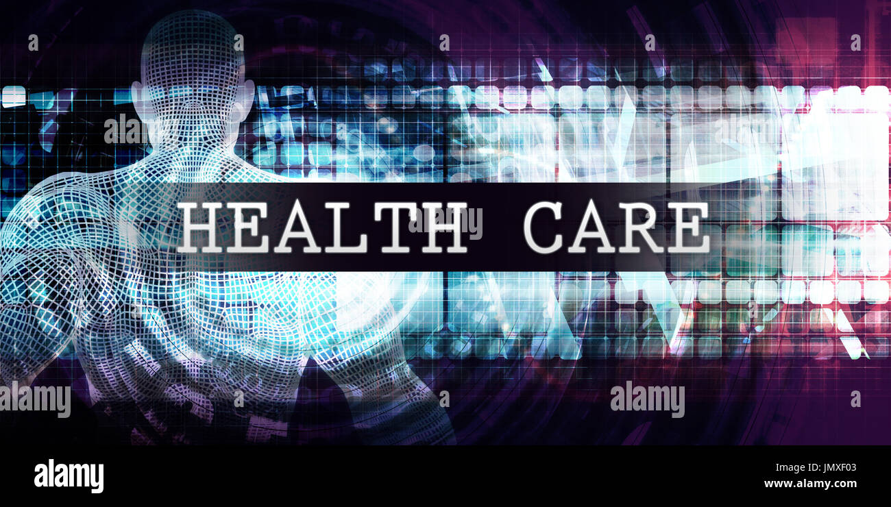 Health care Industry with Futuristic Business Tech Background Stock ...