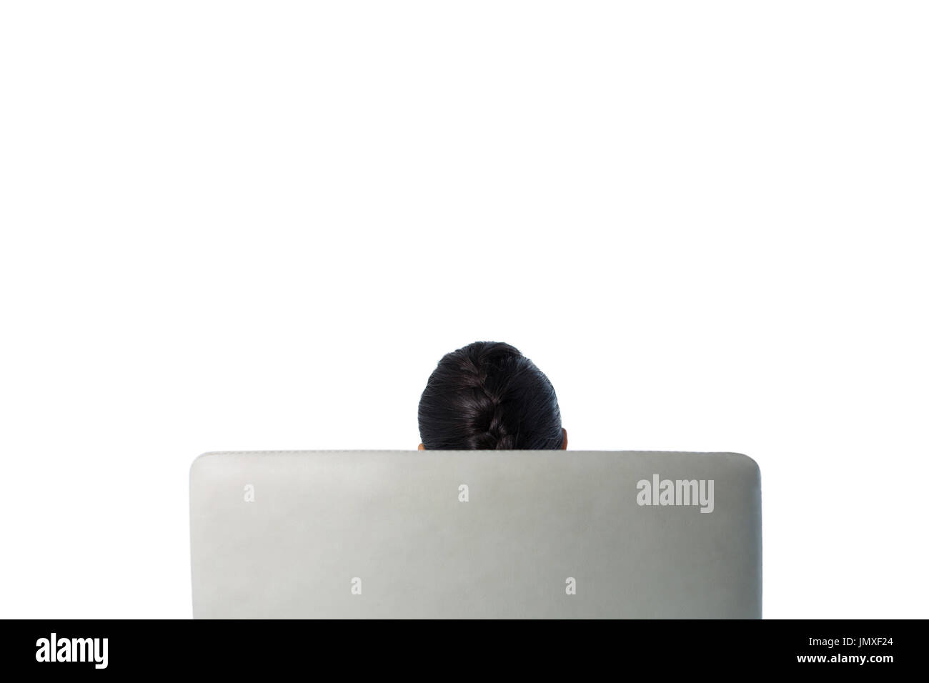 Rear view child girl chair hi-res stock photography and images - Alamy