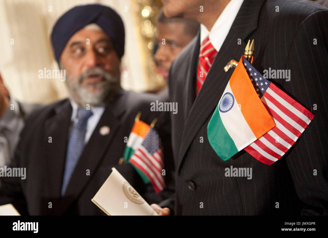 Washington, DC - November 24, 2009 -- Sante Chary, right, and Mohinder ...