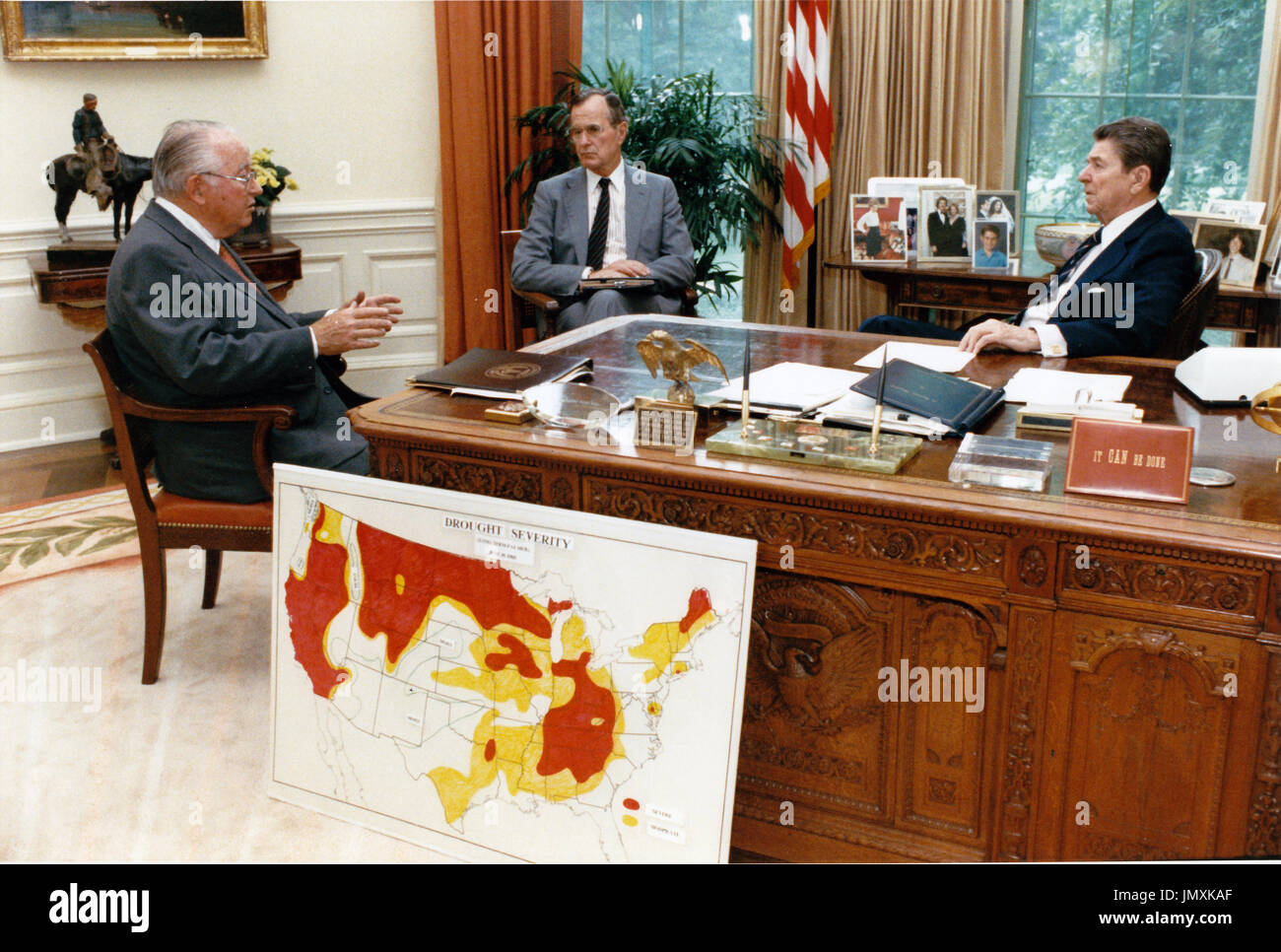 United States President Ronald Reagan, right, and U.S. Vice President ...