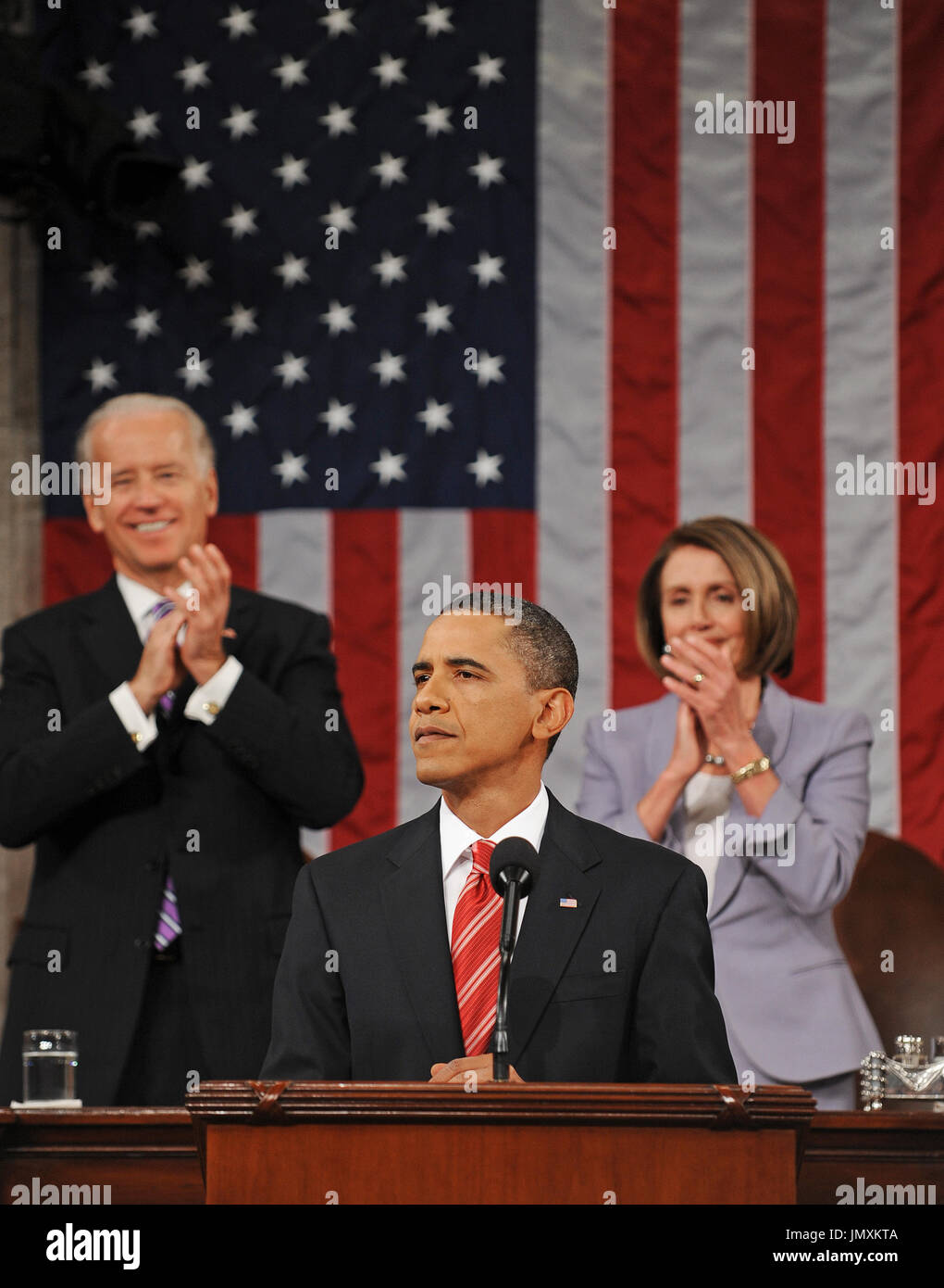 US President Barack Obama delivers his first State of the Union speech ...