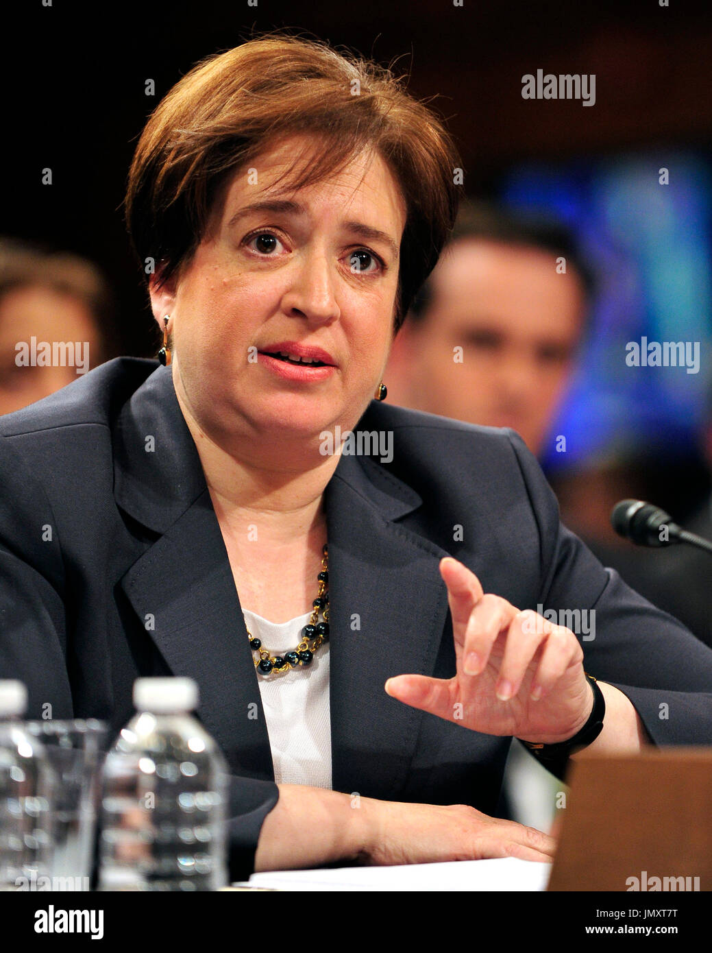 United States Solicitor General Elena Kagan testifies at her ...