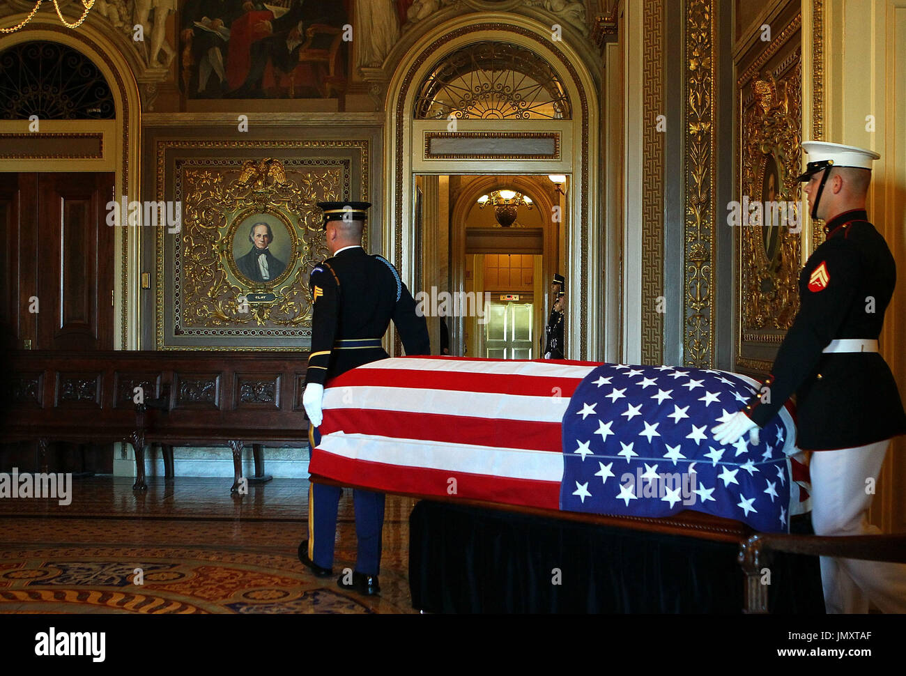Military District of Washington honor guards escort United States ...