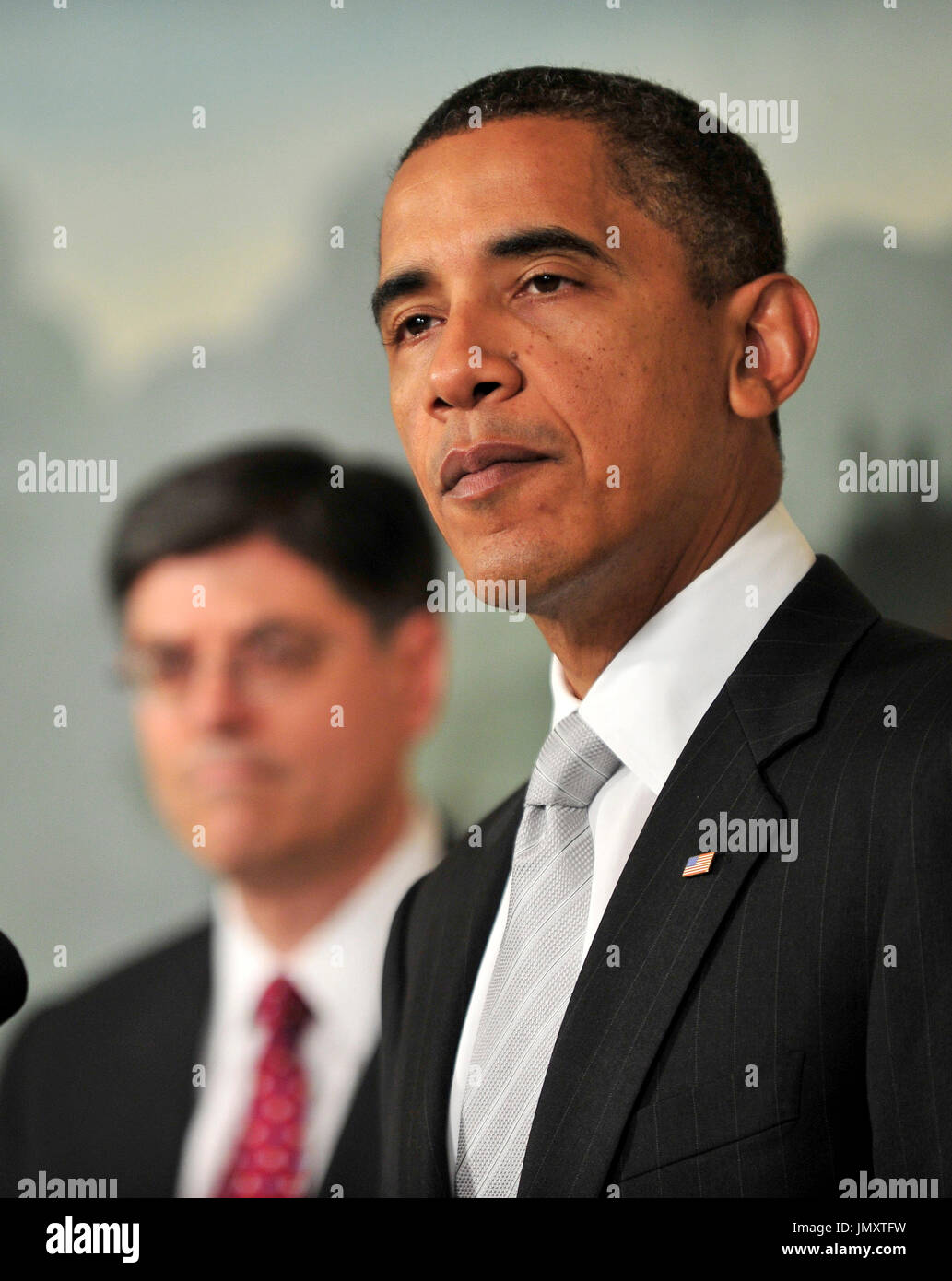 United States President Barack Obama, right, announces he has named ...