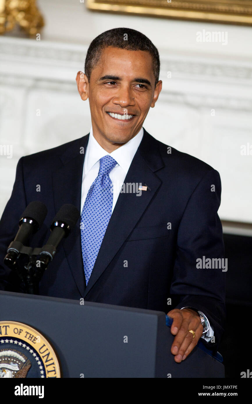 United States President Barack Obama makes remarks before signing the ...