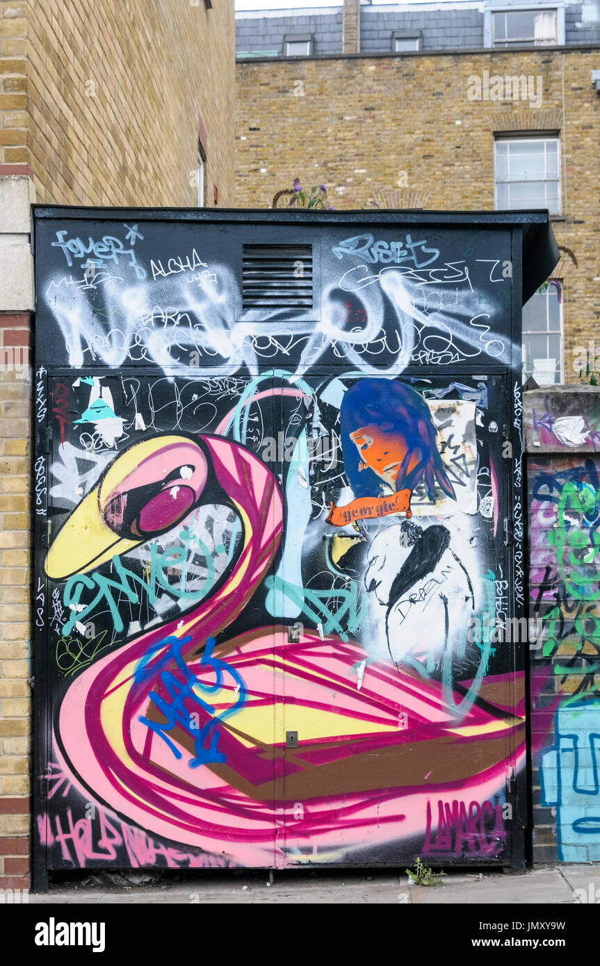 Graffiti in Brick Lane, East London Stock Photo - Alamy
