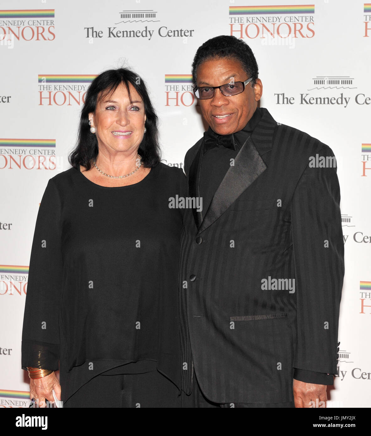 Washington, DC - December 5, 2009 -- Herbie Hancock and his wife arrive ...