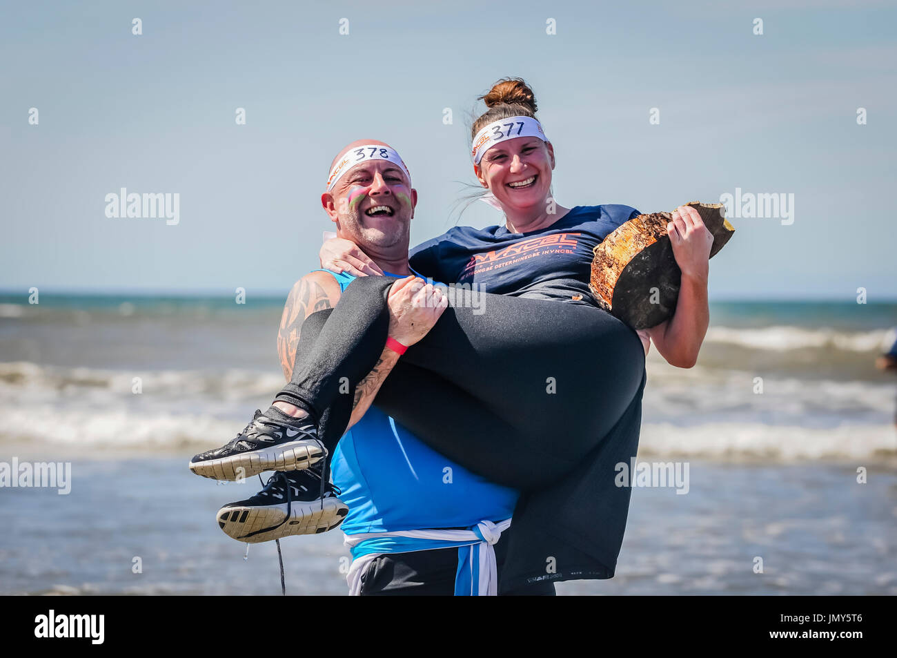 Beach obstacle course hi-res stock photography and images - Alamy