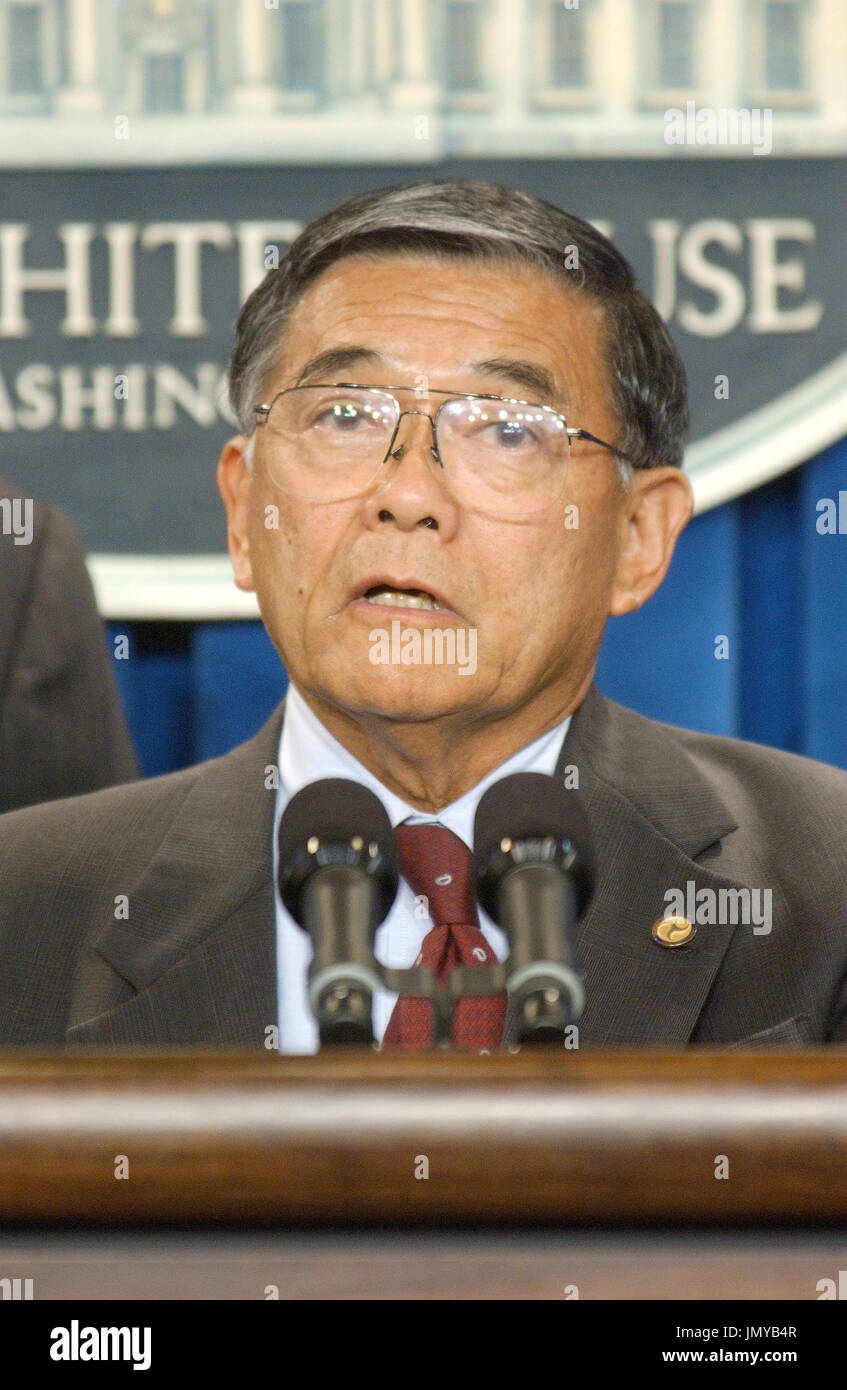 United States Secretary of Transportation Norman Y. Mineta makes a ...