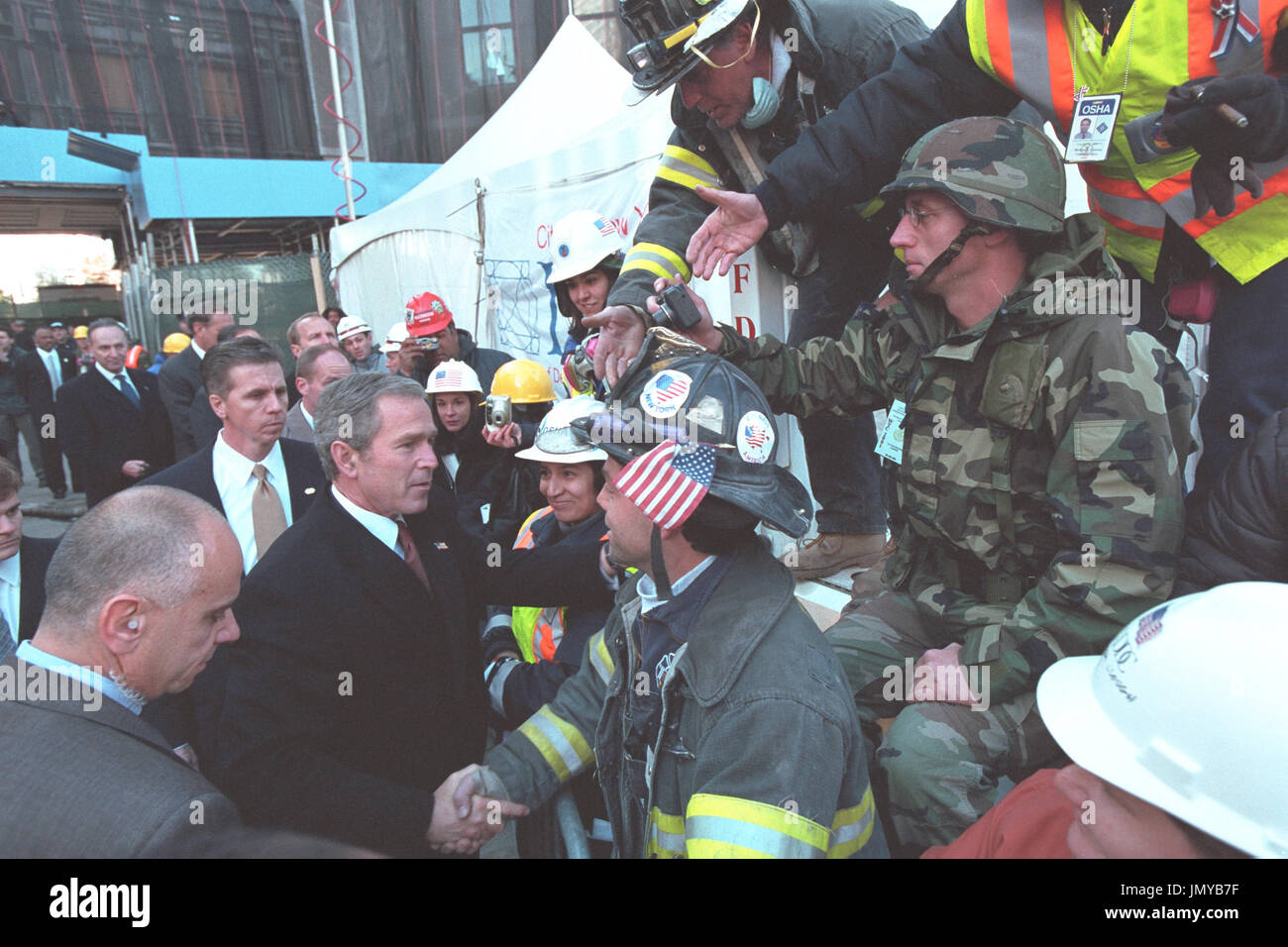 United States President George W. Bush meets one-on-one with ...